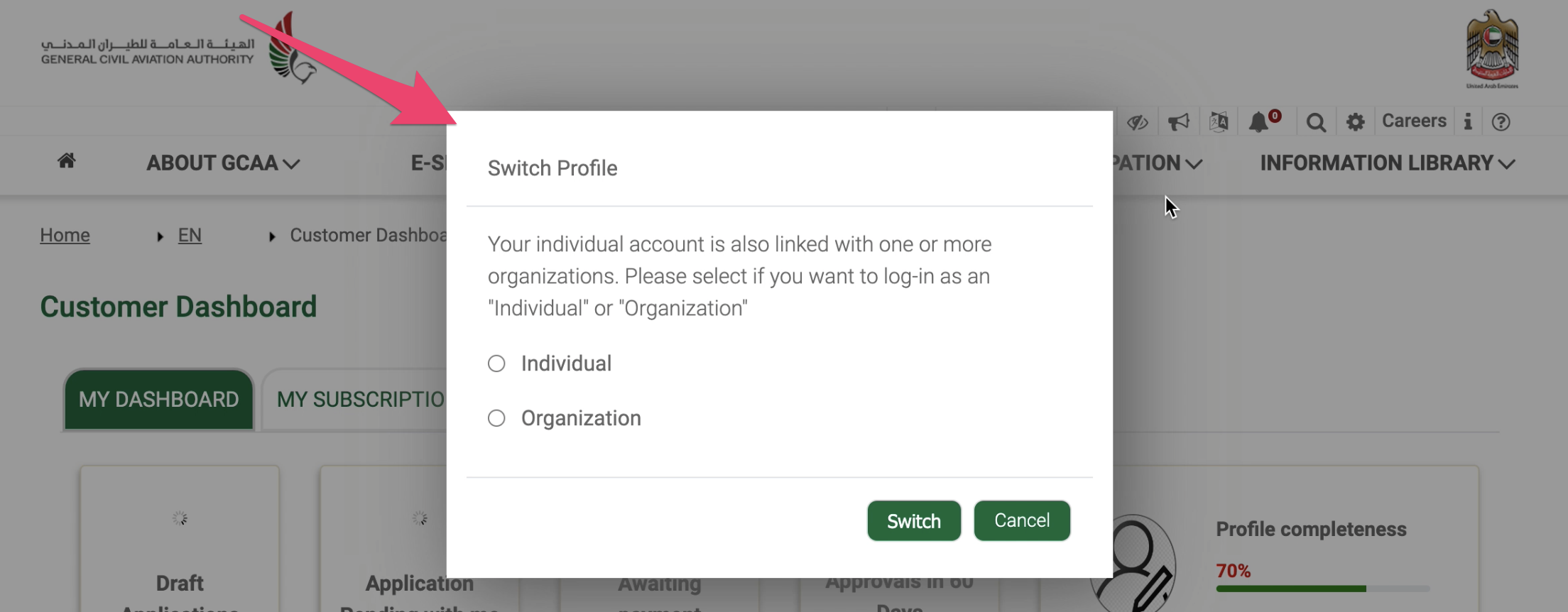 How to Switch Profile