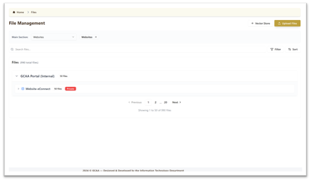 Ask GCAA Admin Portal Guide